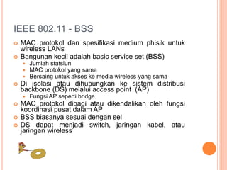 JARINGAN WIRELESS INFRASTRUCTURE MODE BSS | PPTX