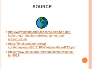 JARINGAN WIRELESS INFRASTRUCTURE MODE BSS | PPTX