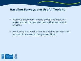 Tj workshop uganda baseline survey | PPTX | Consumer Issues | Business