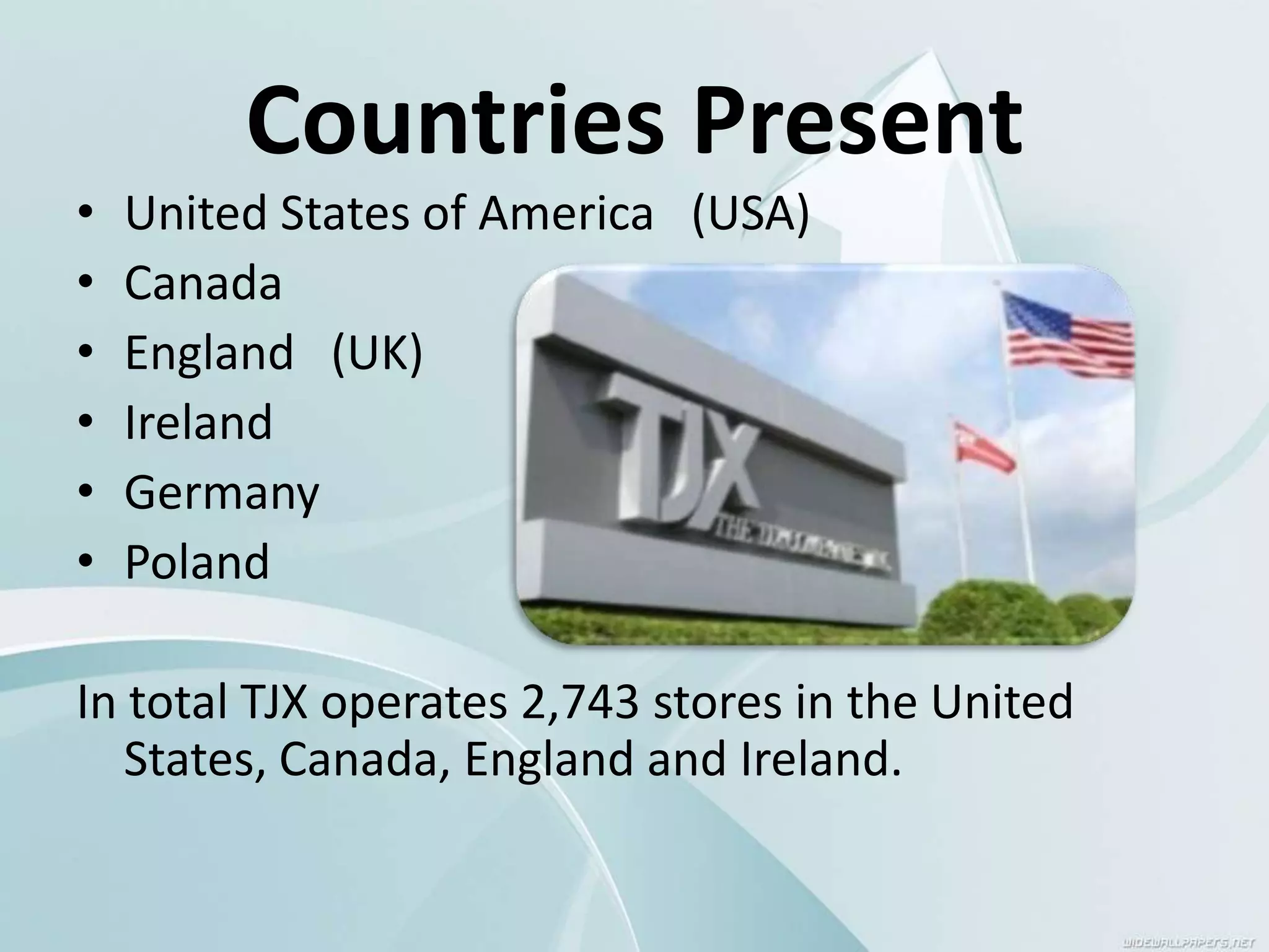 Tjx Conpanies Incorporated .ppt