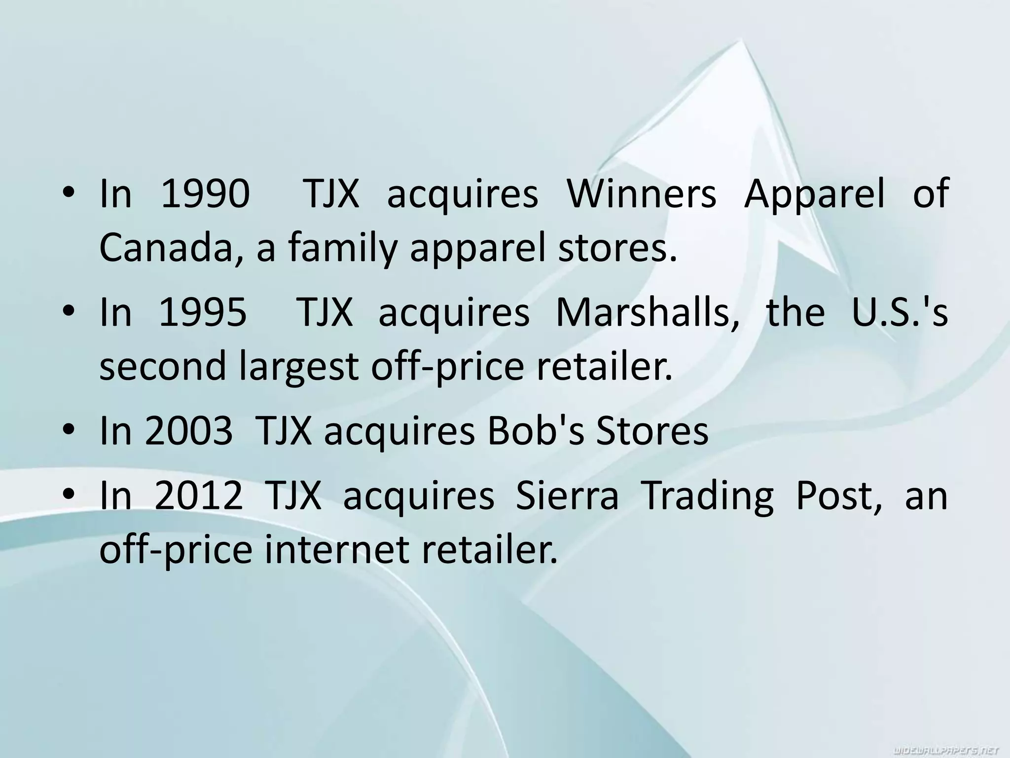 Tjx Conpanies Incorporated .ppt