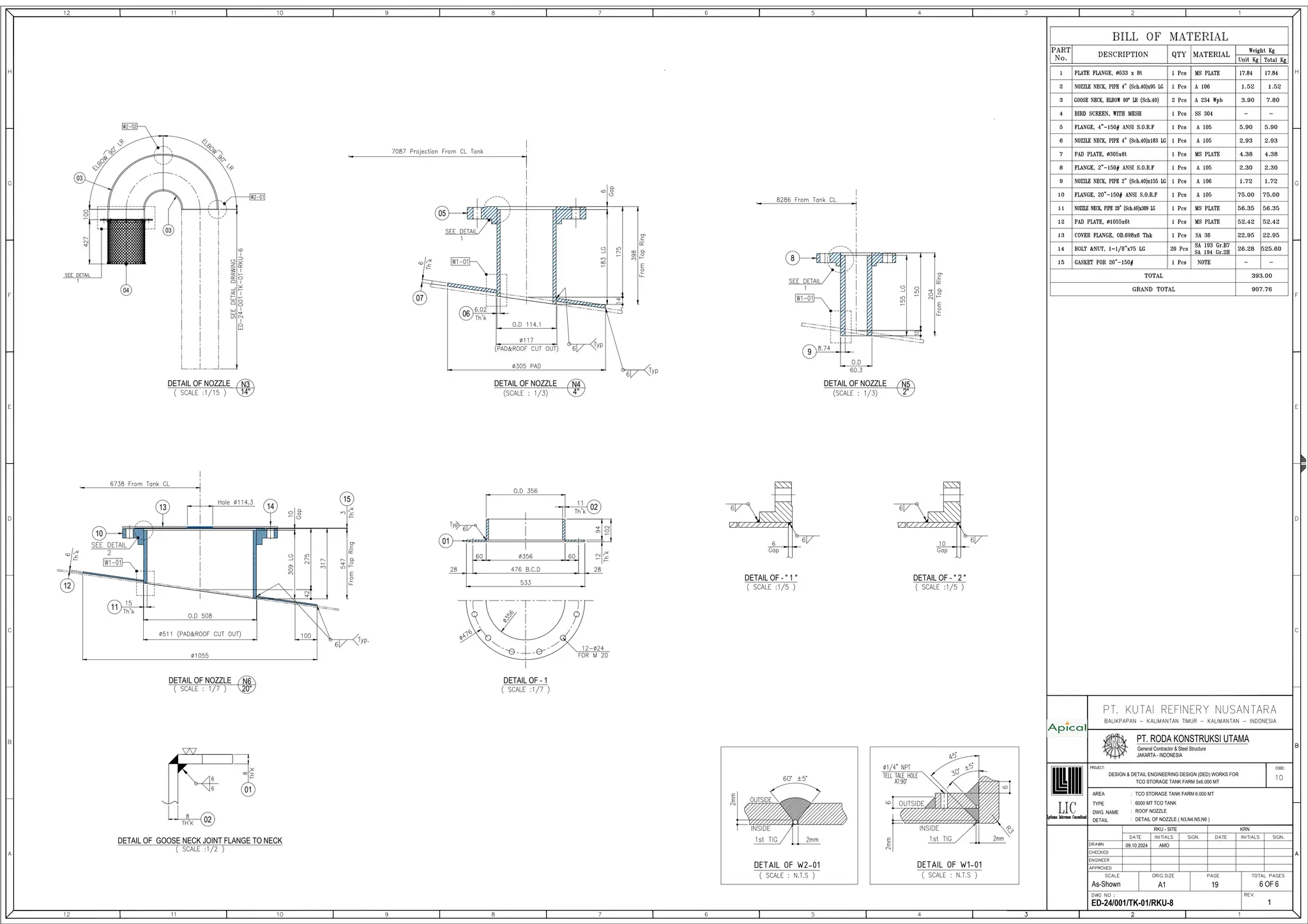 Detail Drawing Design For TCO Storage Tank | PDF