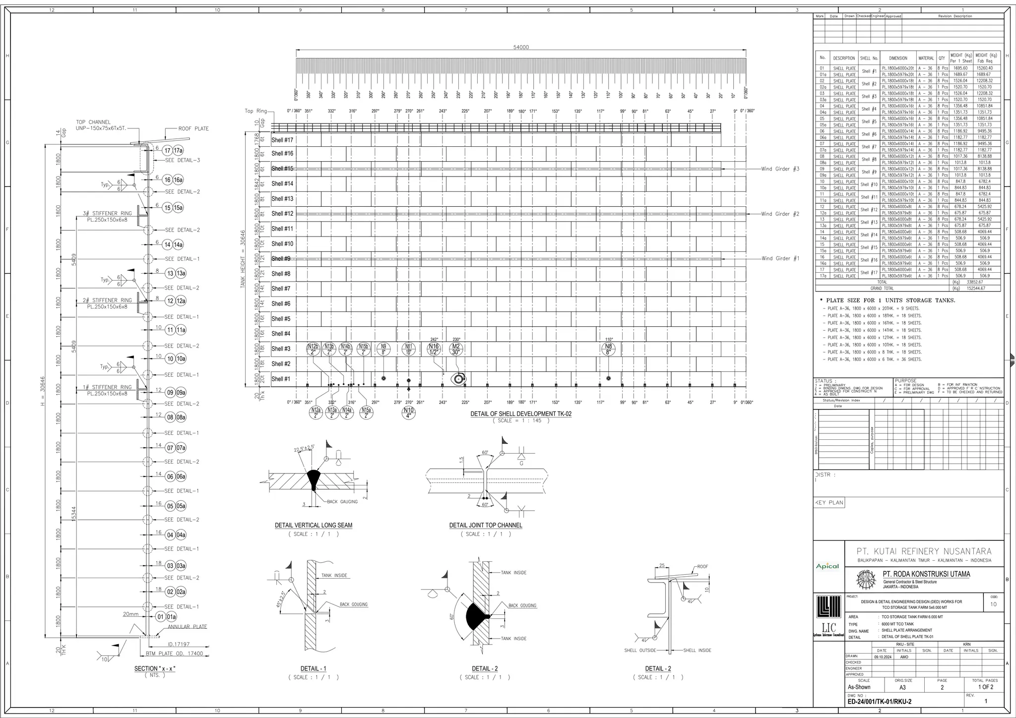 Detail Drawing Design For TCO Storage Tank | PDF