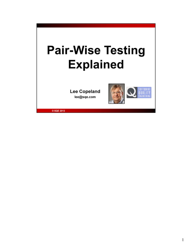 Pairwise Testing Explained | PDF