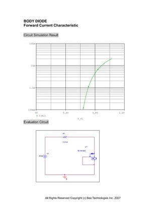 SPICE MODEL of TK15H50C (Standard+BDS Model) in SPICE PARK | PDF