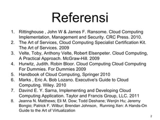 Tk2273 -teknologi_virtualisasi Cloud Computing | PPT