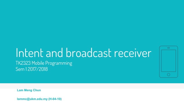 Tk2323 lecture 3 intent | PPTX