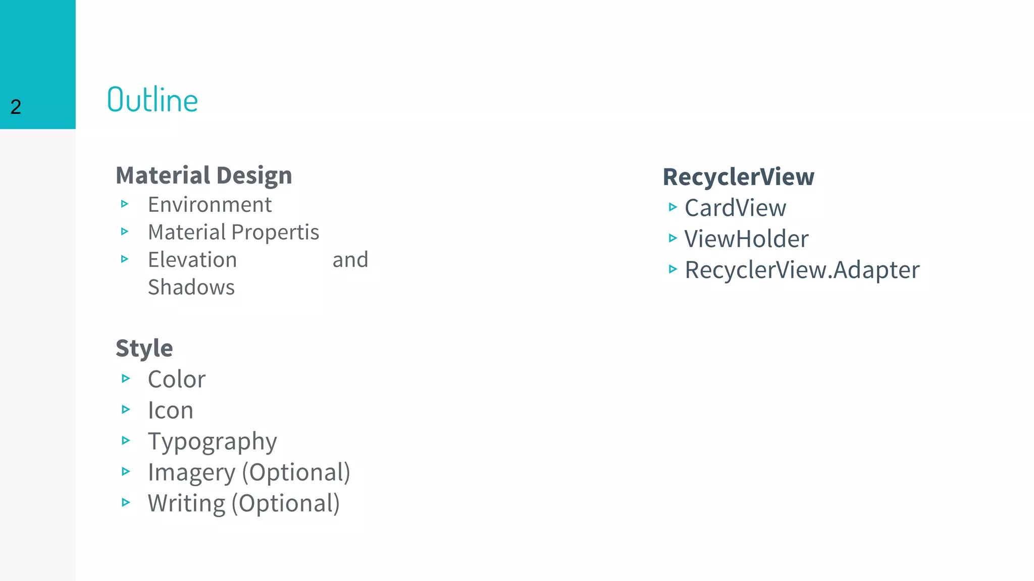 Tk2323 lecture 5 material design & recycler view | PPT