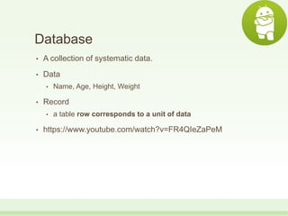 Tk2323 lecture 7 sql | PPT