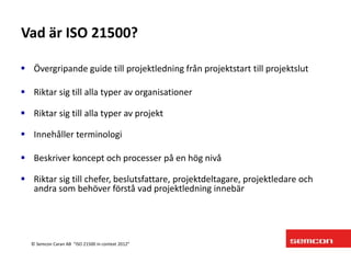 ISO 21500 | PPT
