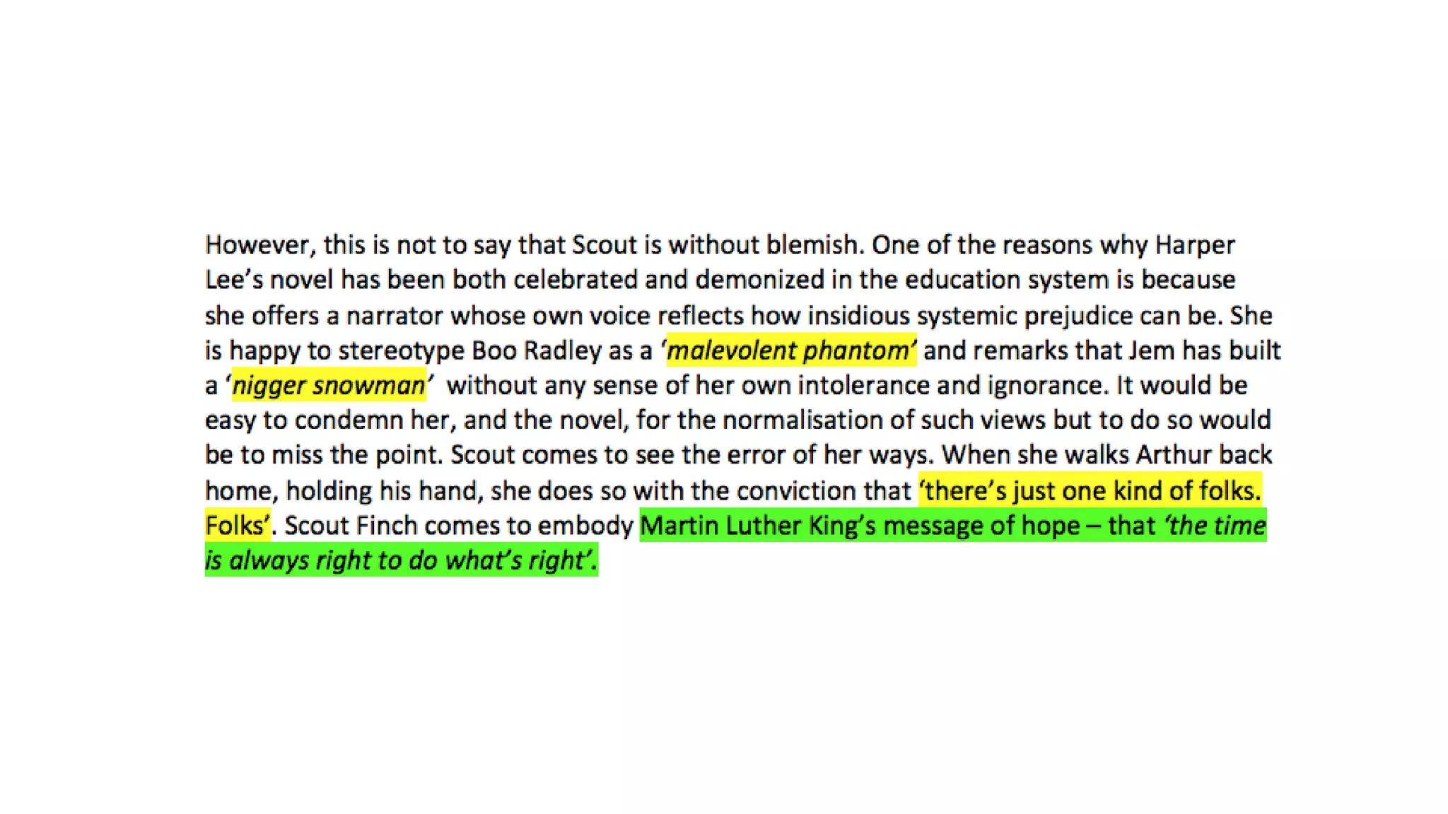 To Kill a Mockingbird - Scout essay | PPT