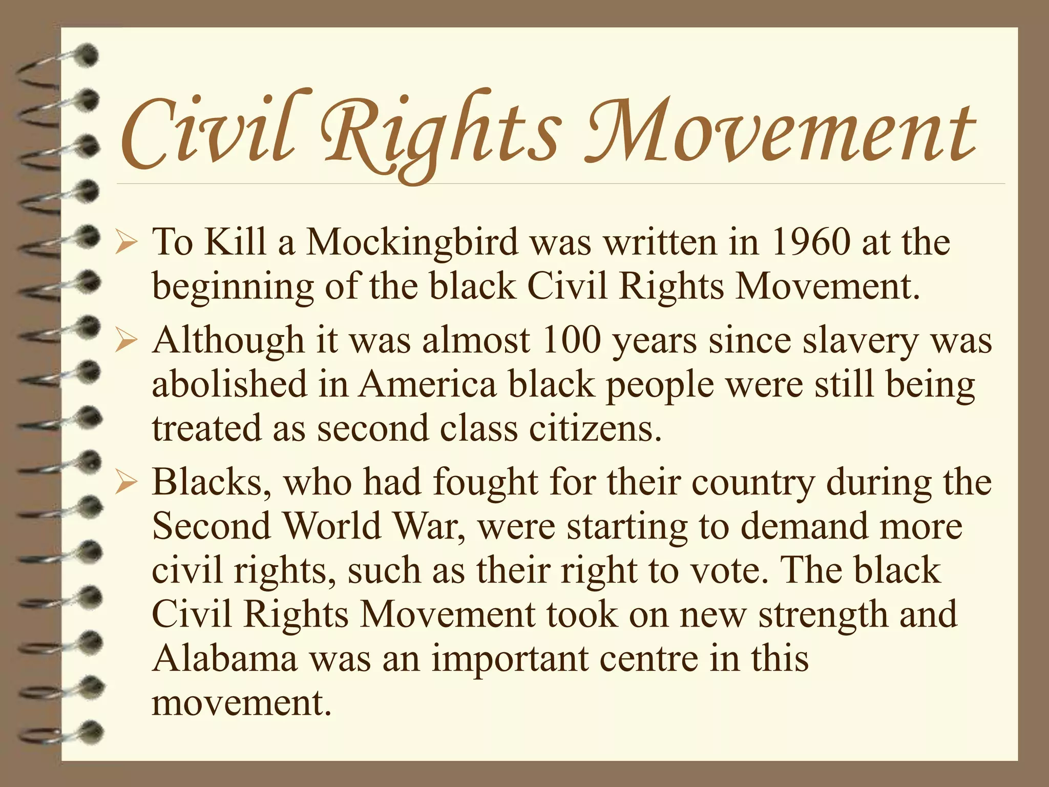 To Kill a Mockingbird- Background | PPT