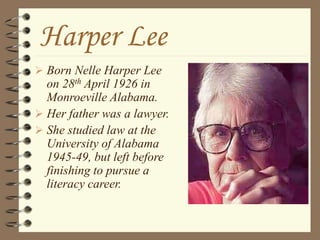 To Kill a Mockingbird- Background | PPT