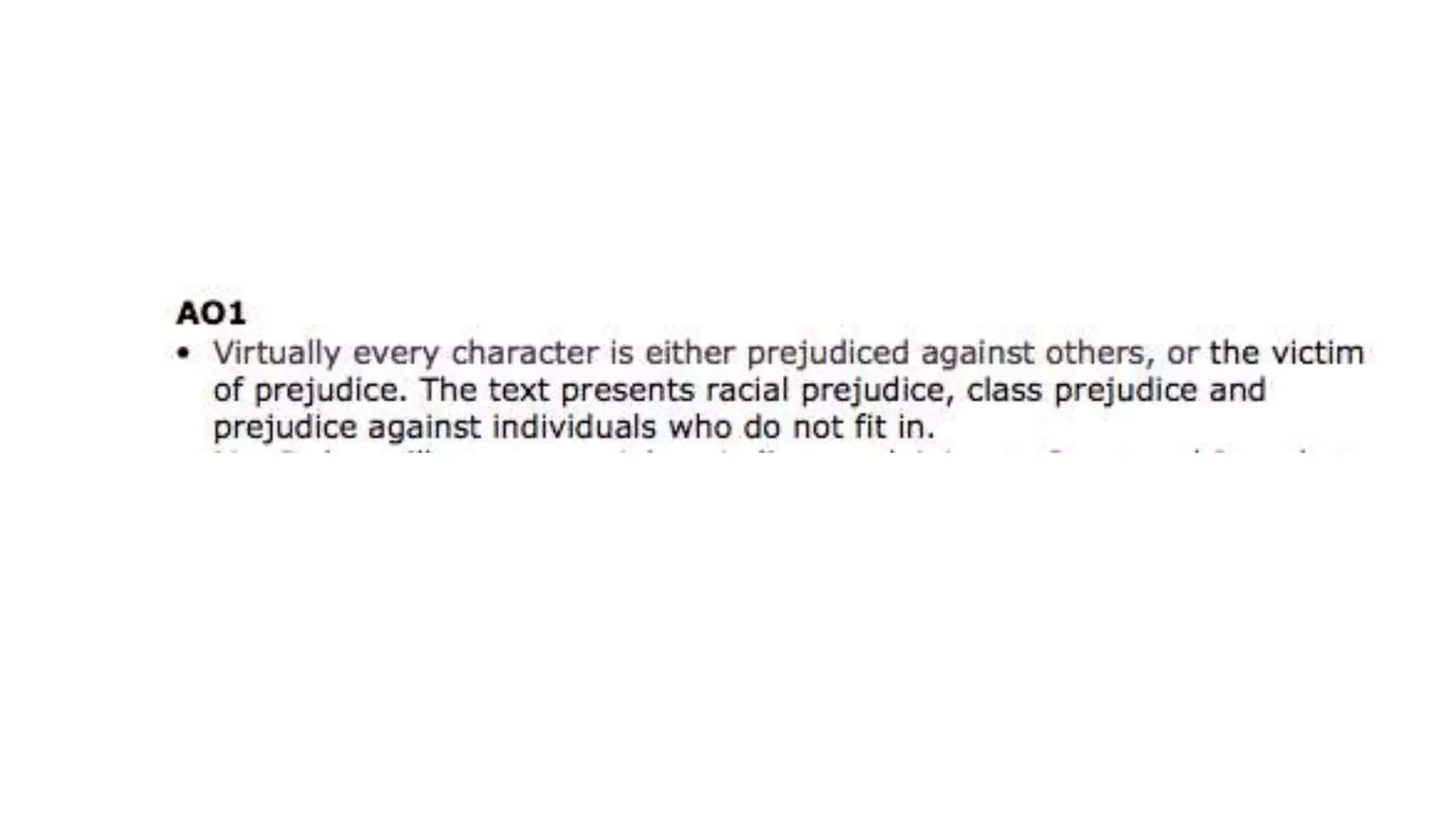 Prejudice in 'To Kill a Mockingbird' | PPTX