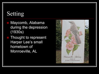 To Kill A Mockingbird Introduction | PPT
