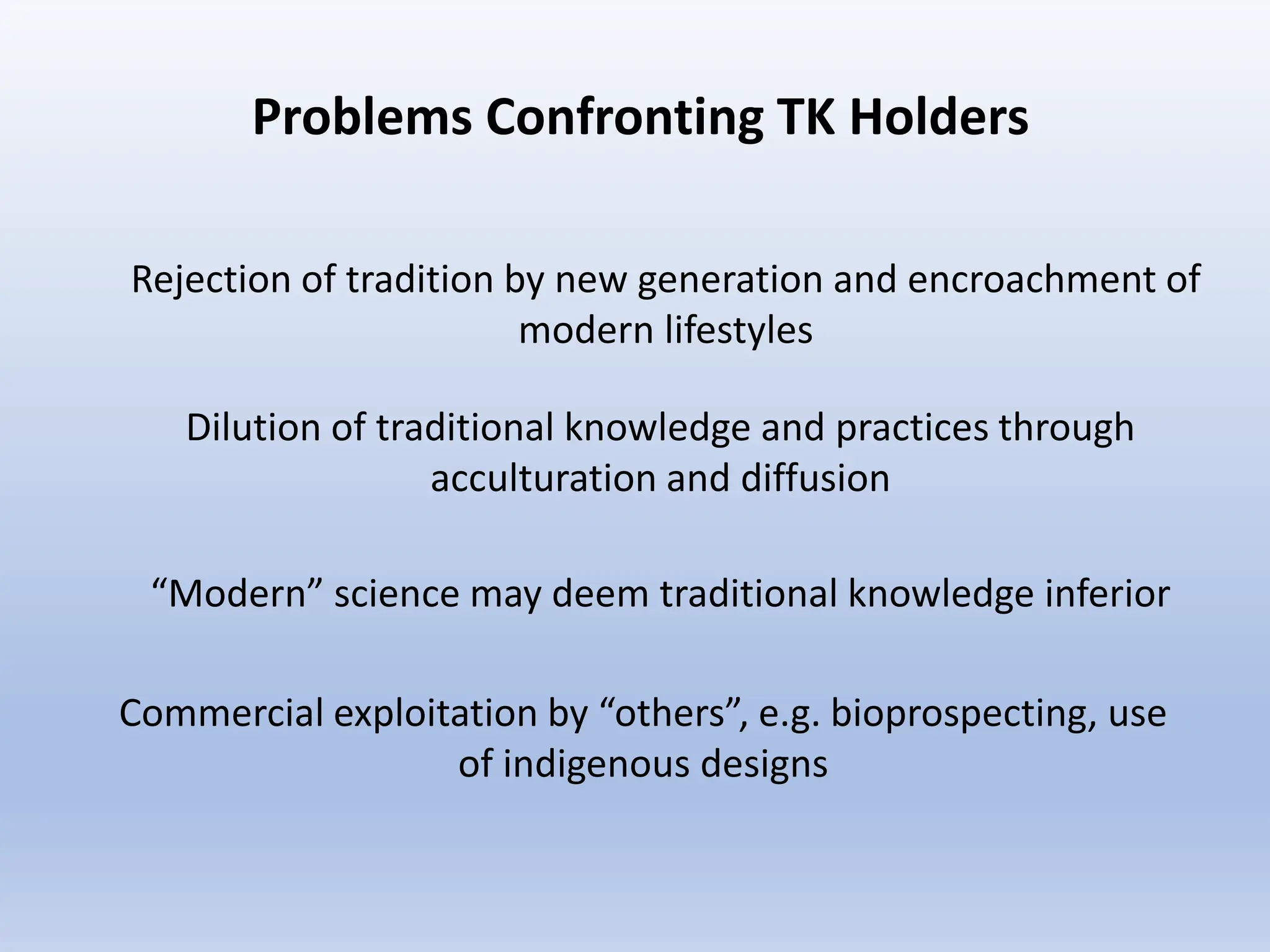 Traditional Knowledge (TK) and its Intellectual Property (IP) | PPT