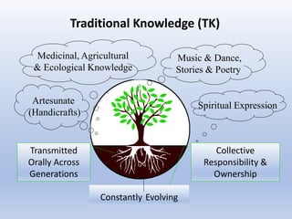 Traditional Knowledge (TK) and its Intellectual Property (IP) | PPT