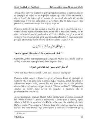 Të kapemi fort mbas Menhexhit Selefij | PDF