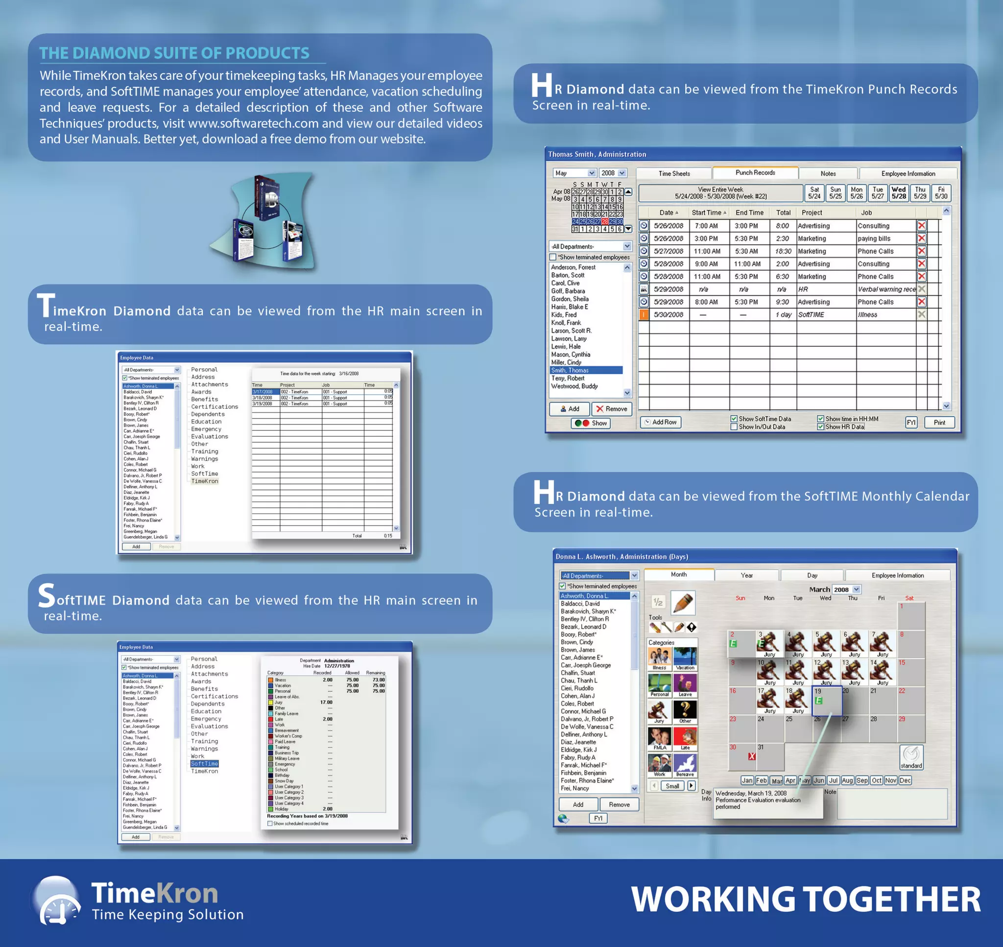 TimeKron - Time Keeping Software Brochure | PDF