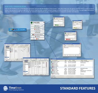 TimeKron - Time Keeping Software Brochure | PDF