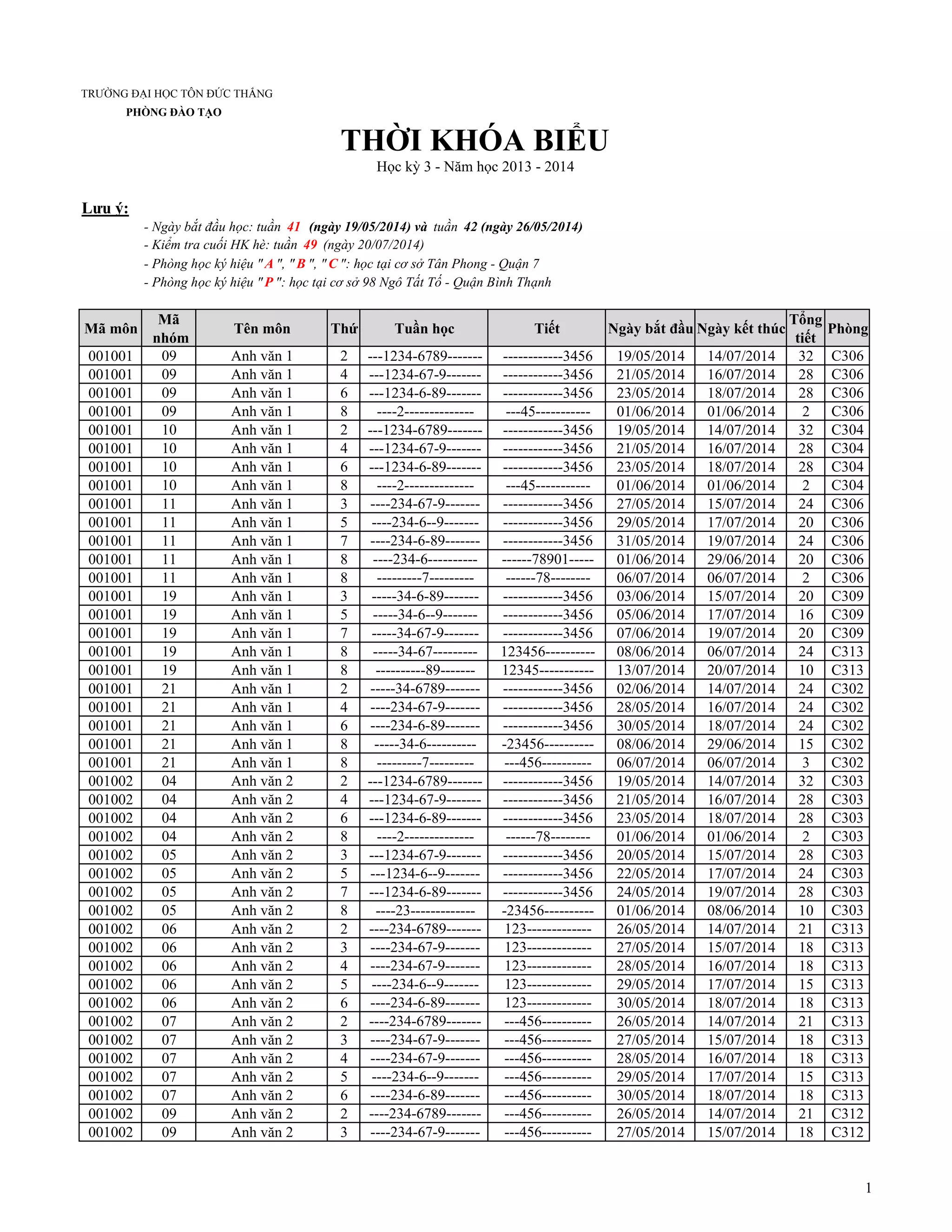 Tkb tong hop hk he 13 14 updated 02-06-2014 | PDF