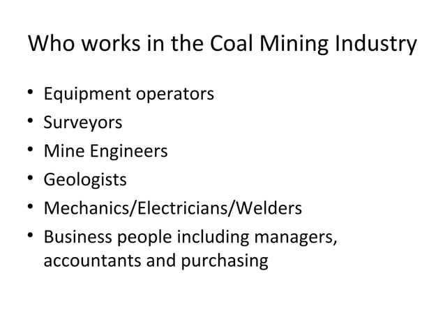 The Importance of Coal | PPT