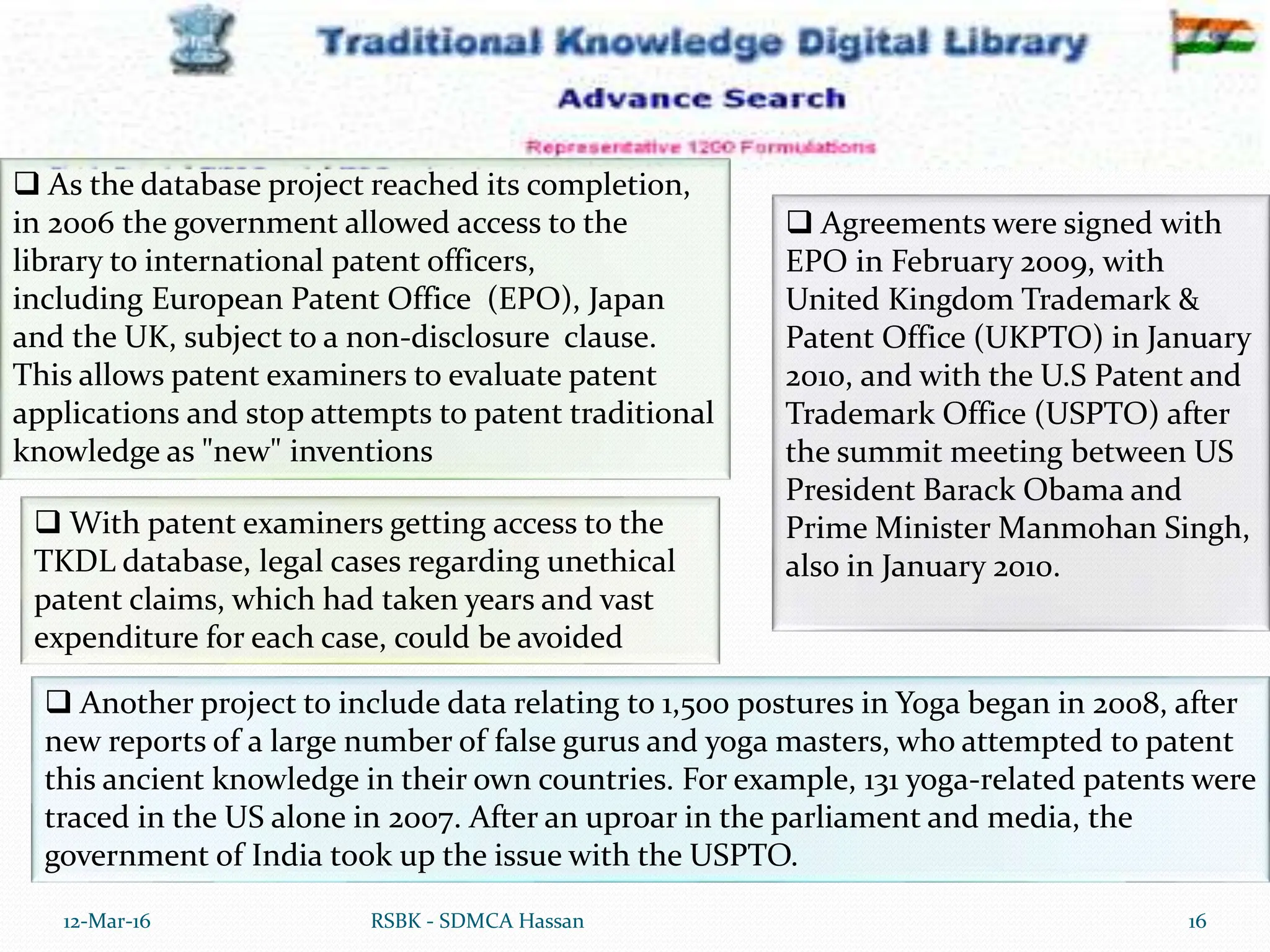 Traditional Knowledge Digital Library-TKDL | PDF