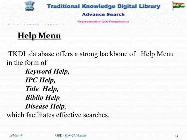 Traditional Knowledge Digital Library-TKDL | PDF | Databases | Computer ...
