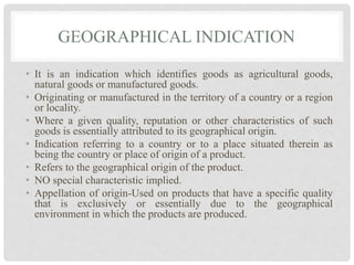 Tkdl, geographical indicaton bill, government bills | PPTX