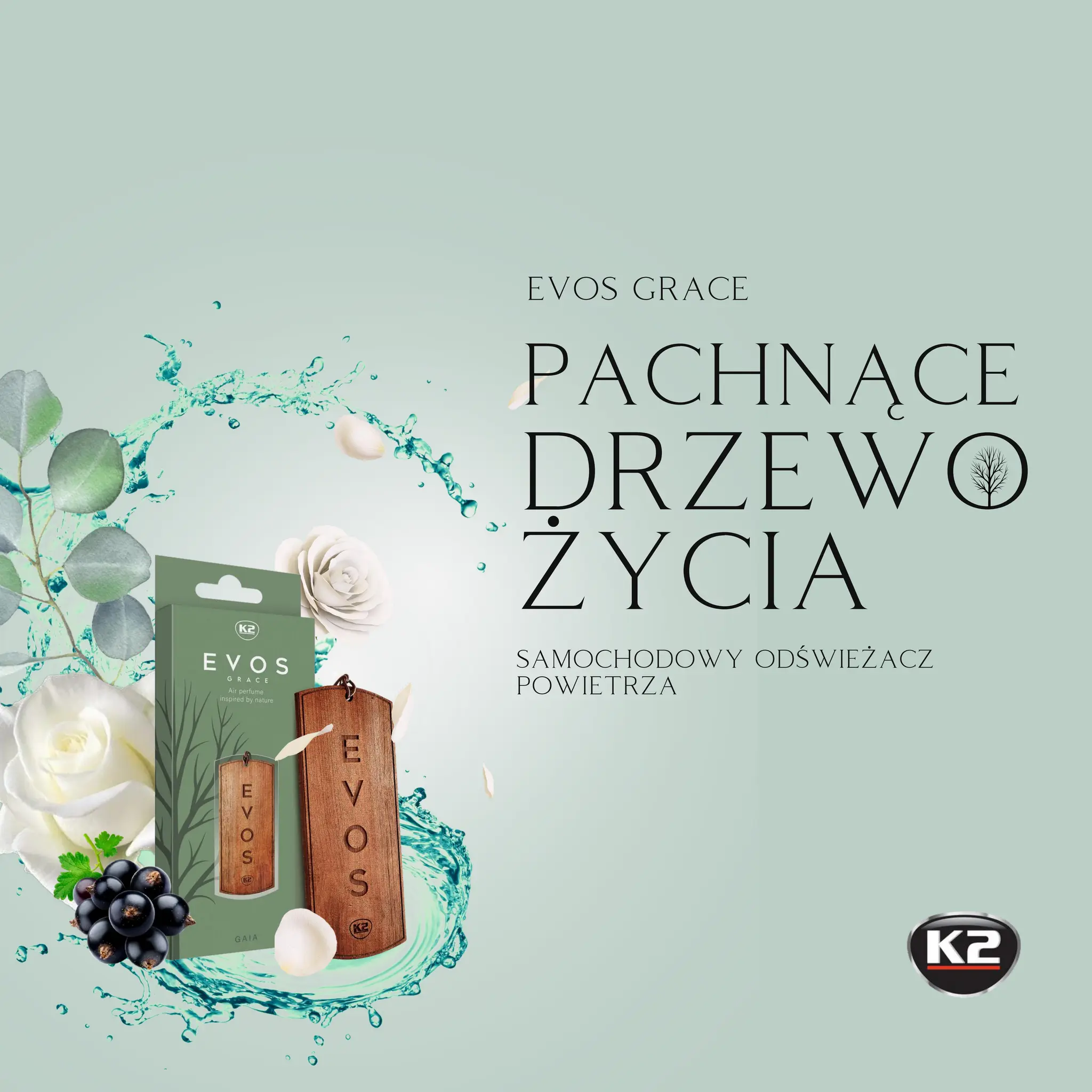 K2 EVOS GRACE Perfumy 50ml | Perfumy do samochodu | PDF