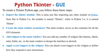 tkinterpptxguipythonImport it is named ‘tkinter | PPTX