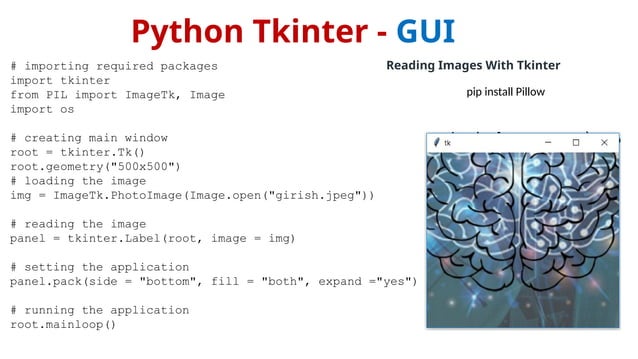 tkinterpptxguipythonImport it is named ‘tkinter | PPTX
