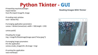 tkinterpptxguipythonImport it is named ‘tkinter | PPTX