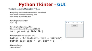 tkinterpptxguipythonImport it is named ‘tkinter | PPTX