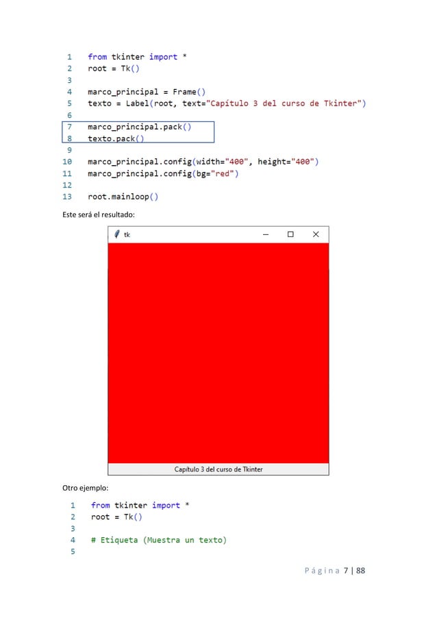 Tkinter para python (curso de interfaces gráficas) | PDF