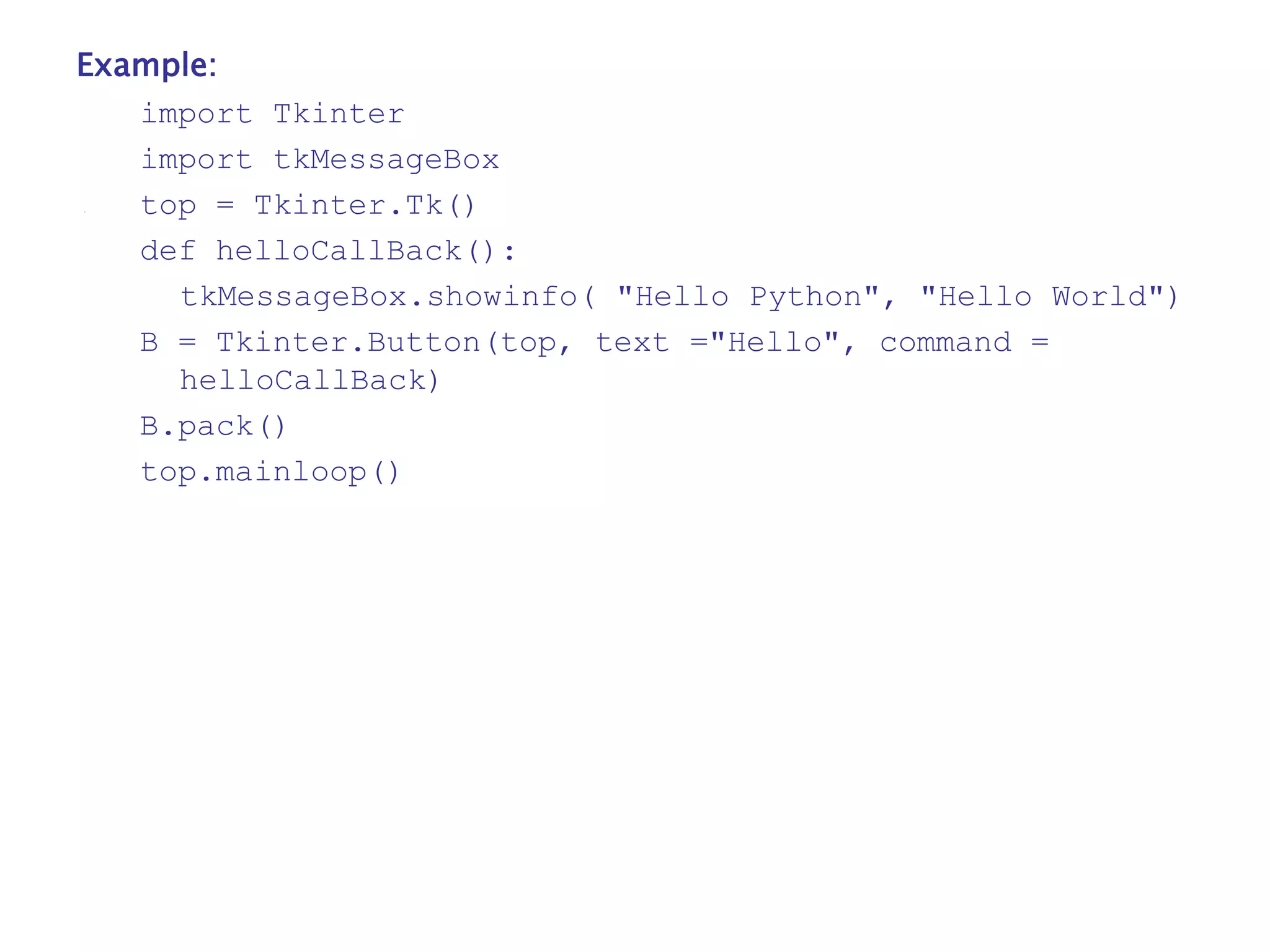 tkinter final ppt.ppt | Programming Languages | Computing