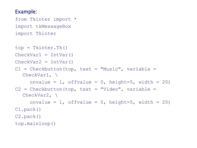 tkinter final ppt.ppt | Programming Languages | Computing