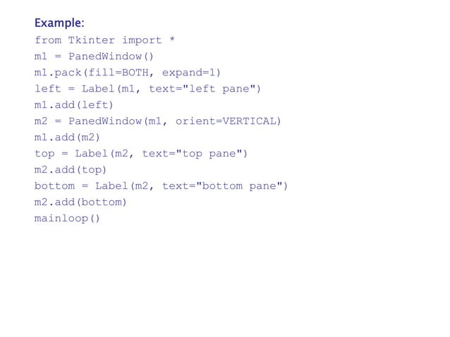 tkinter final ppt.ppt | Programming Languages | Computing