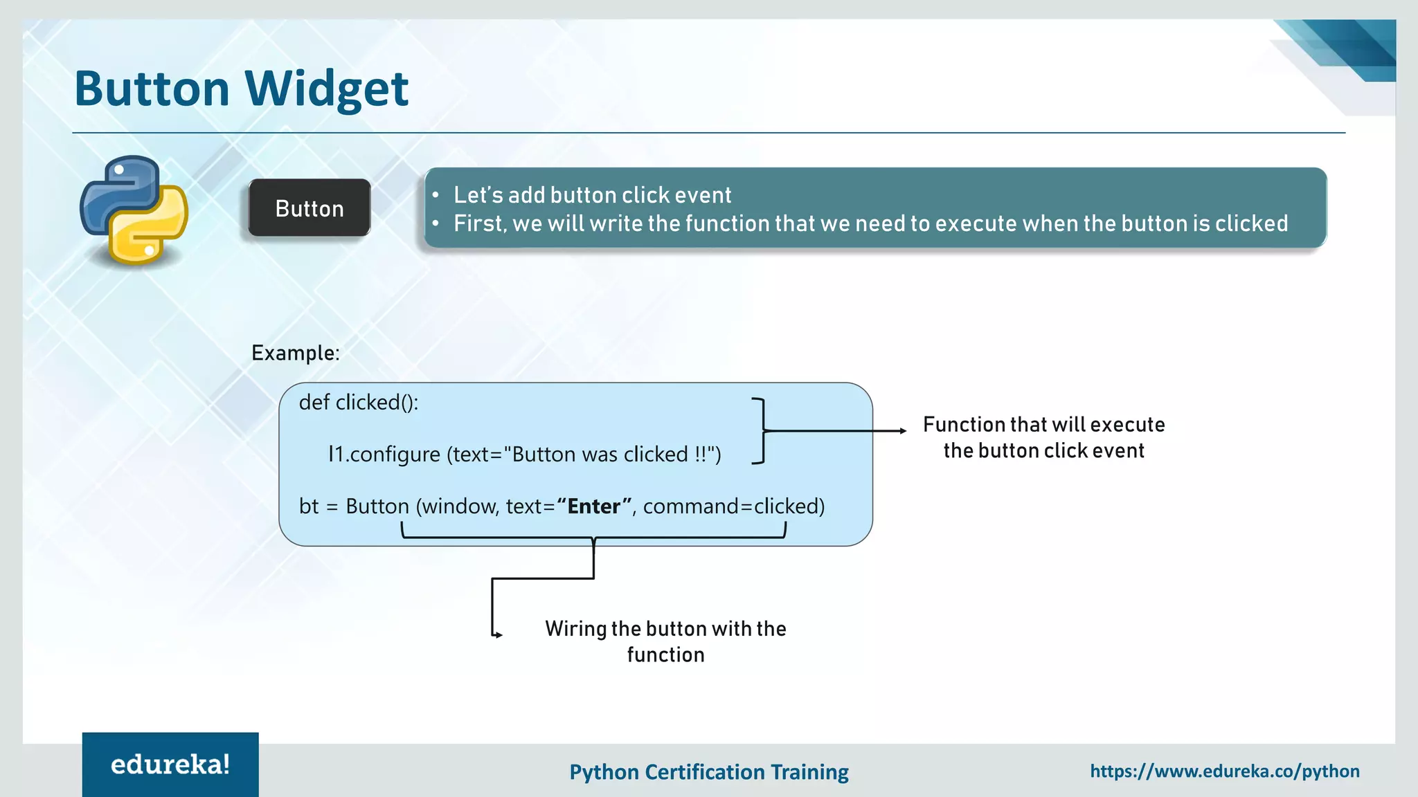 Tkinter Python Tutorial Python Gui Programming Using Tkinter Tutorial Python Training