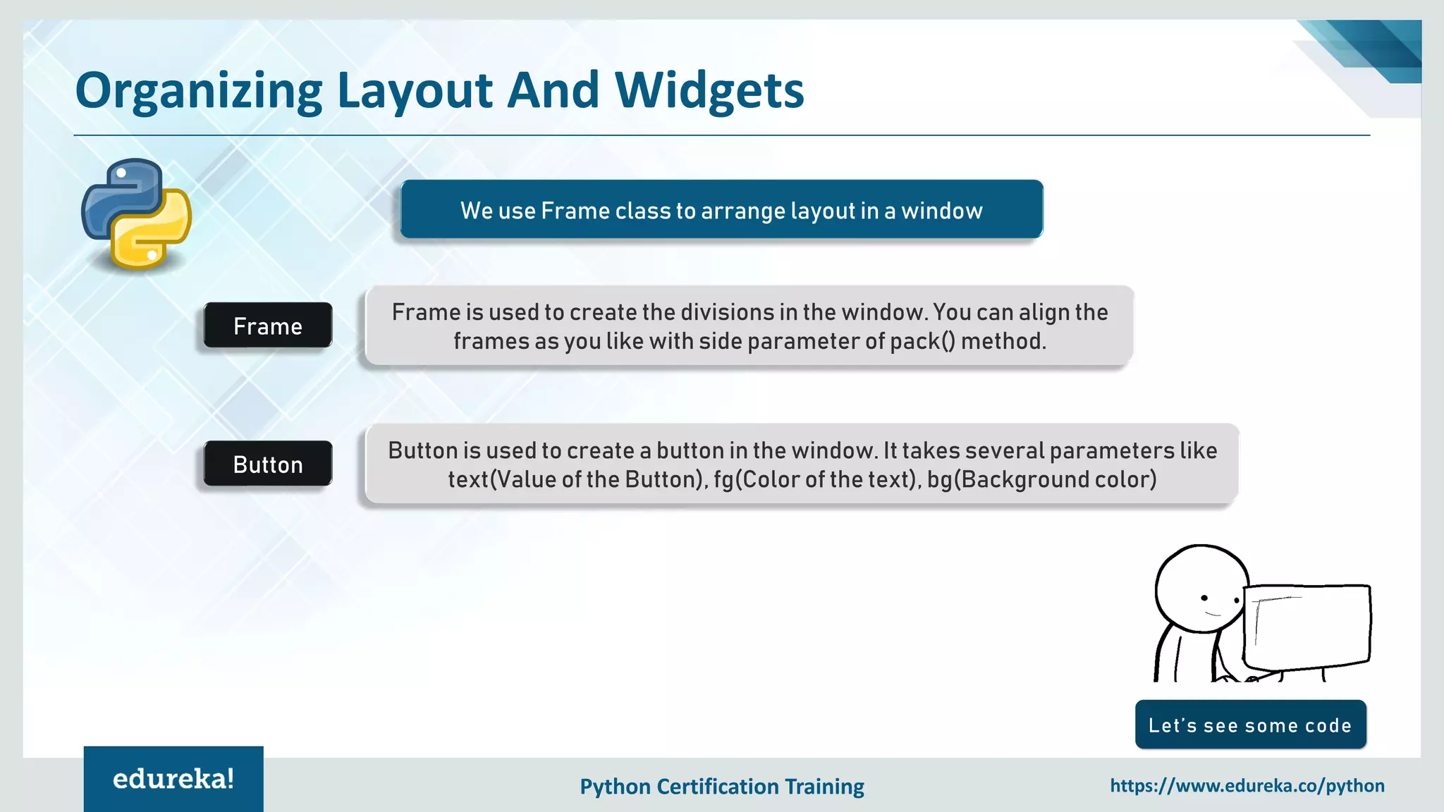 Tkinter Python Tutorial Python Gui Programming Using Tkinter Tutorial Python Training
