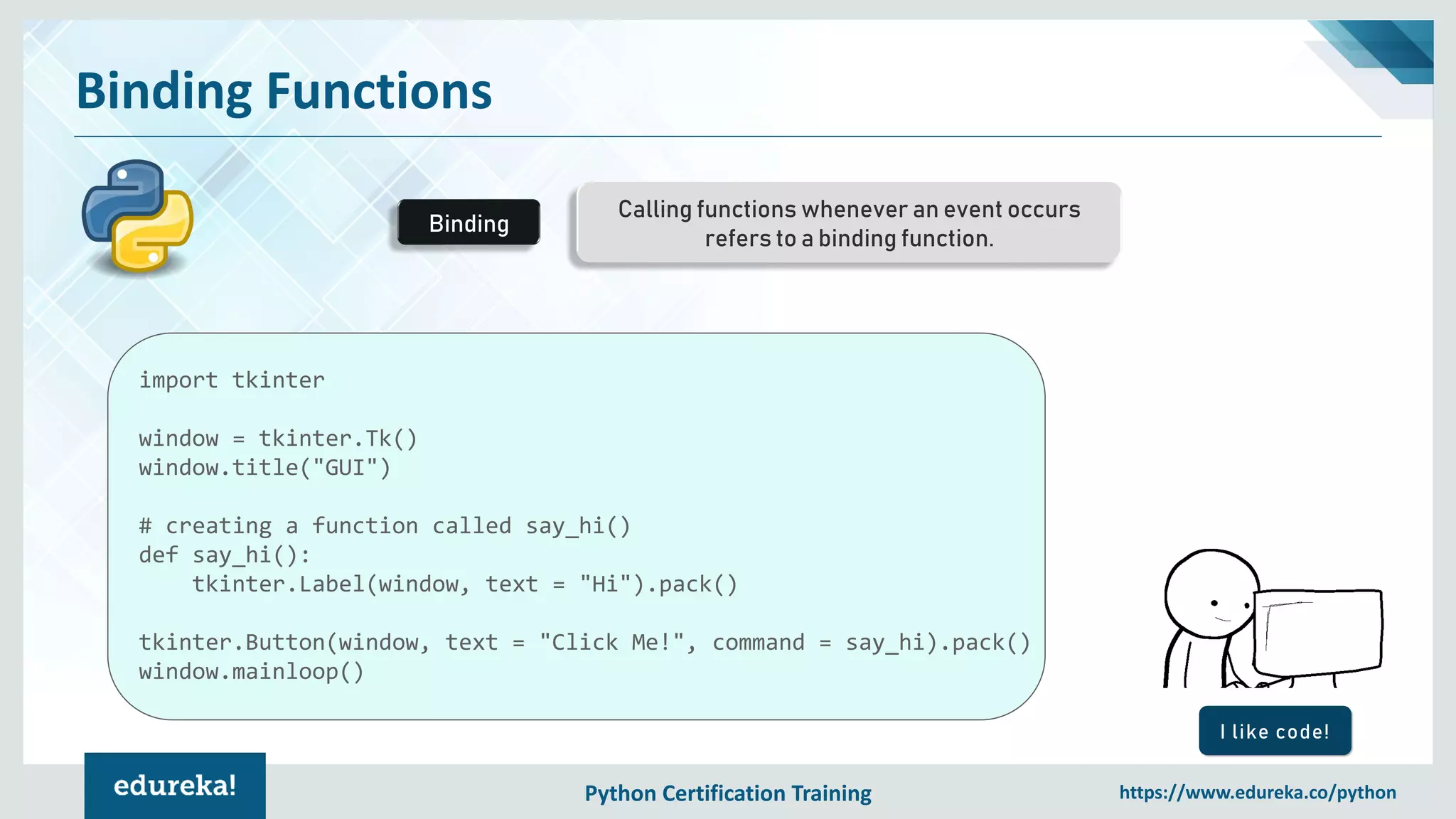 Tkinter Python Tutorial Python Gui Programming Using Tkinter Tutorial Python Training