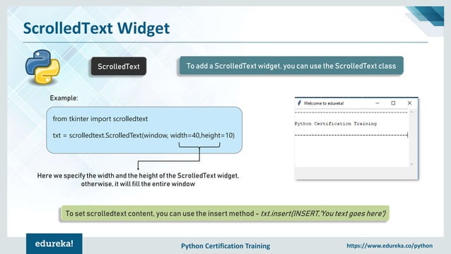 Tkinter Python Tutorial Python Gui Programming Using Tkinter Tutorial Python Training