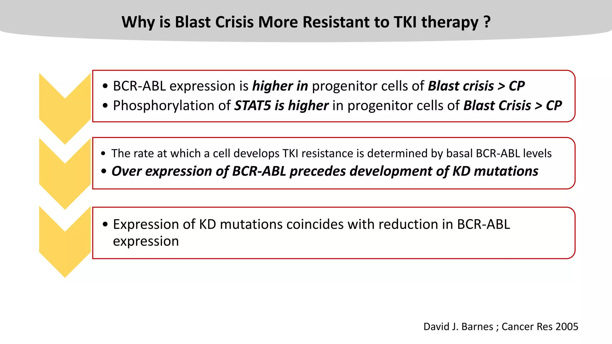 TKI Resistance Mechanisms in Chronic Myeloid Leukemia(CML) | PPTX