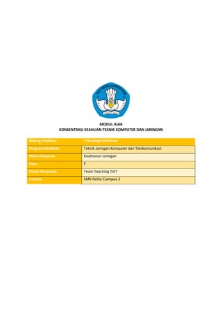 TKJ F.3.5 Mengidentifikasi Kebutuhan persyaratan alat-alat untuk ...