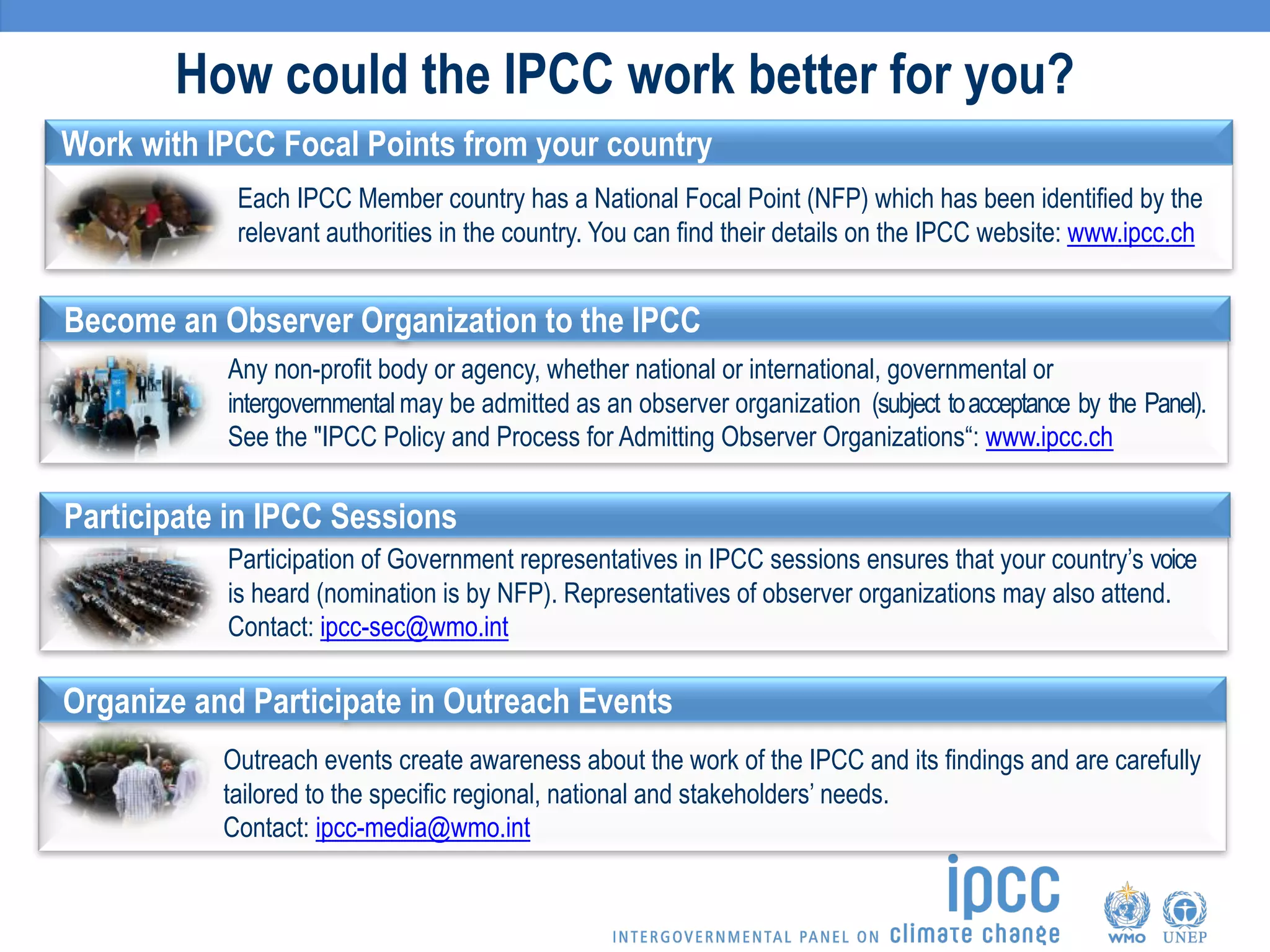 IPCC Role and Activities | PPT
