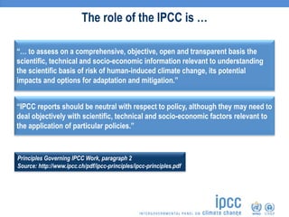 IPCC Role and Activities | PPT