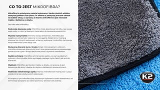 K2 Mikrofibry | kompendium wiedzy na temat mikrofibry | PPT
