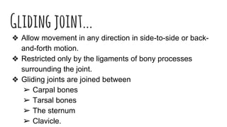 Types of skeletal joints in the human body | PPT