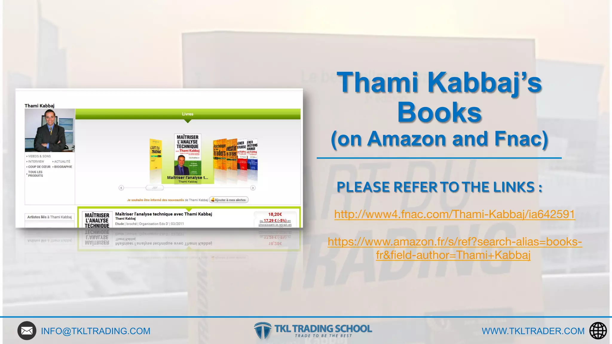 Presentation TKL Trading School Dubai | PDF