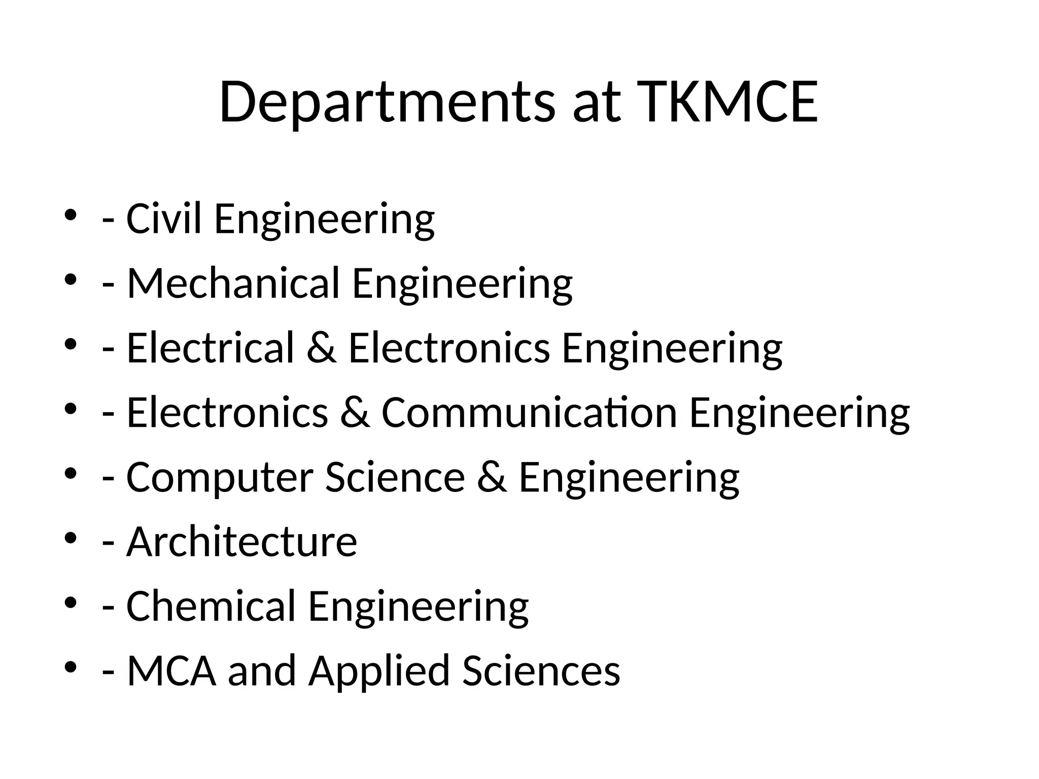 TKM College of Engineering – Shaping Future Engineers | PPT
